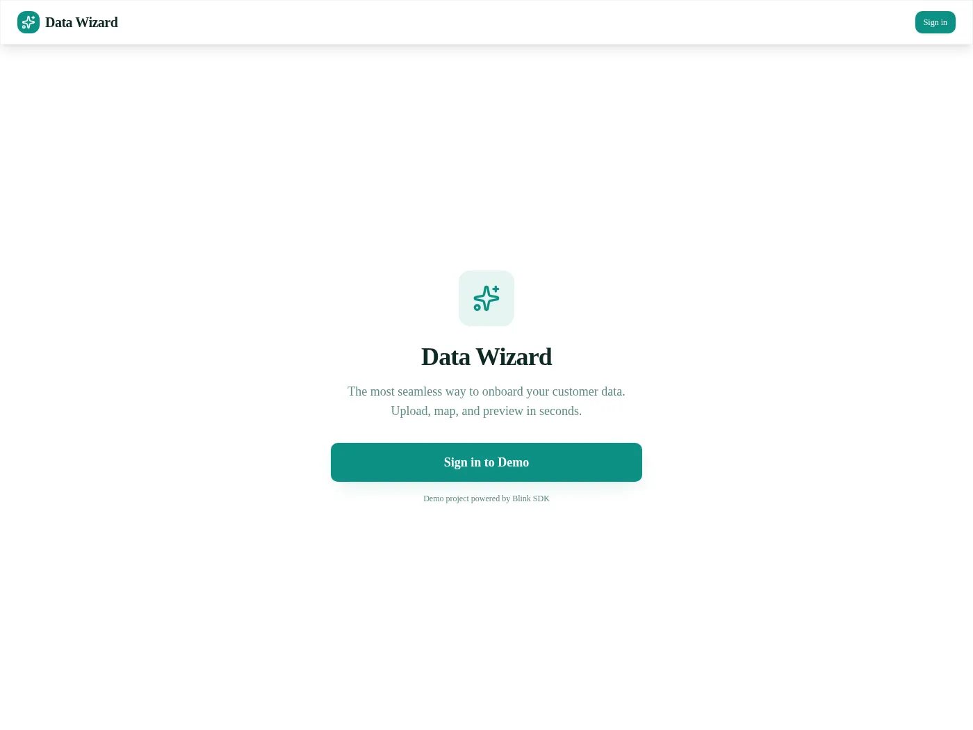 Data Wizard Demo