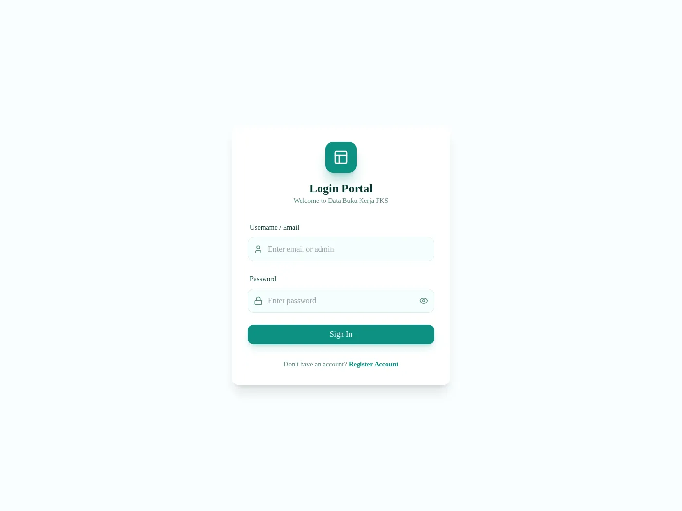 Data Kerja PKS Portal