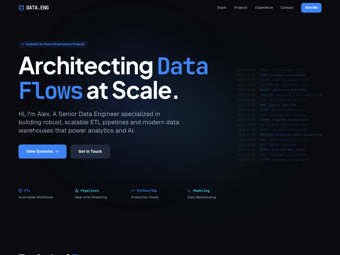 Data Engineer Portfolio