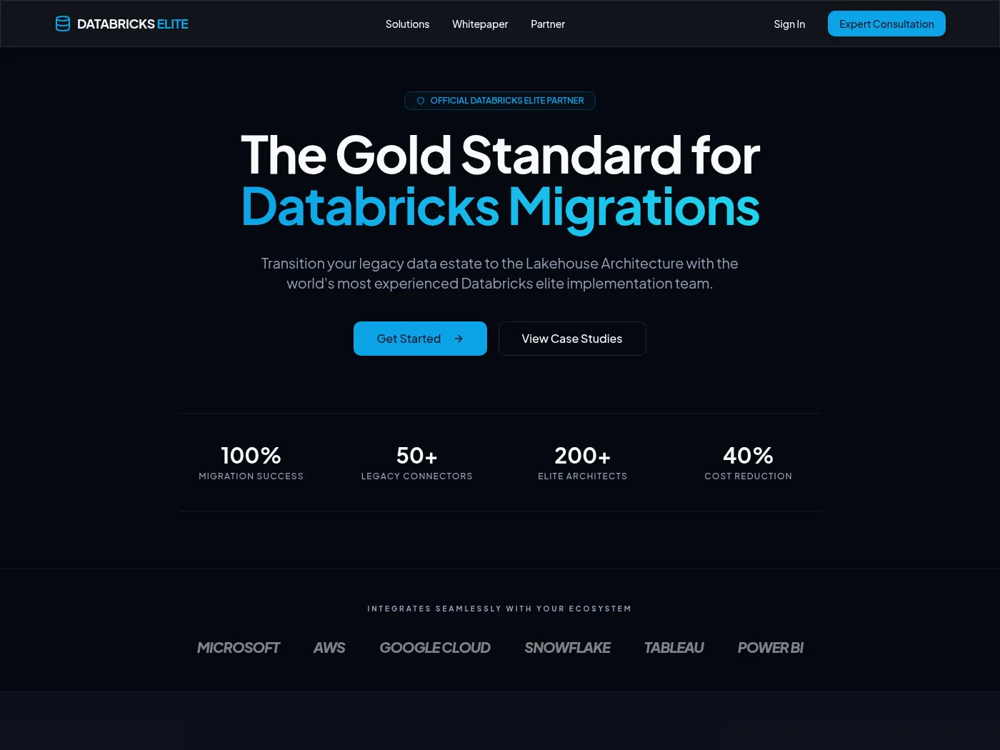 Databricks Elite Landing