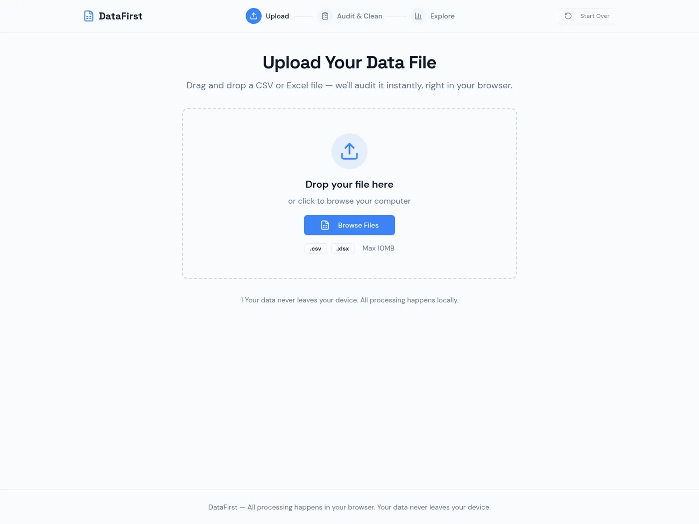 DataFirst Clean Analyzer