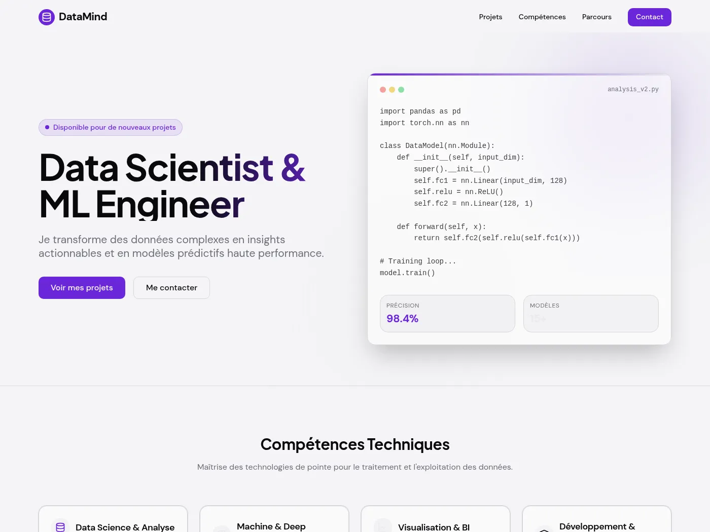 Data Scientist Portfolio