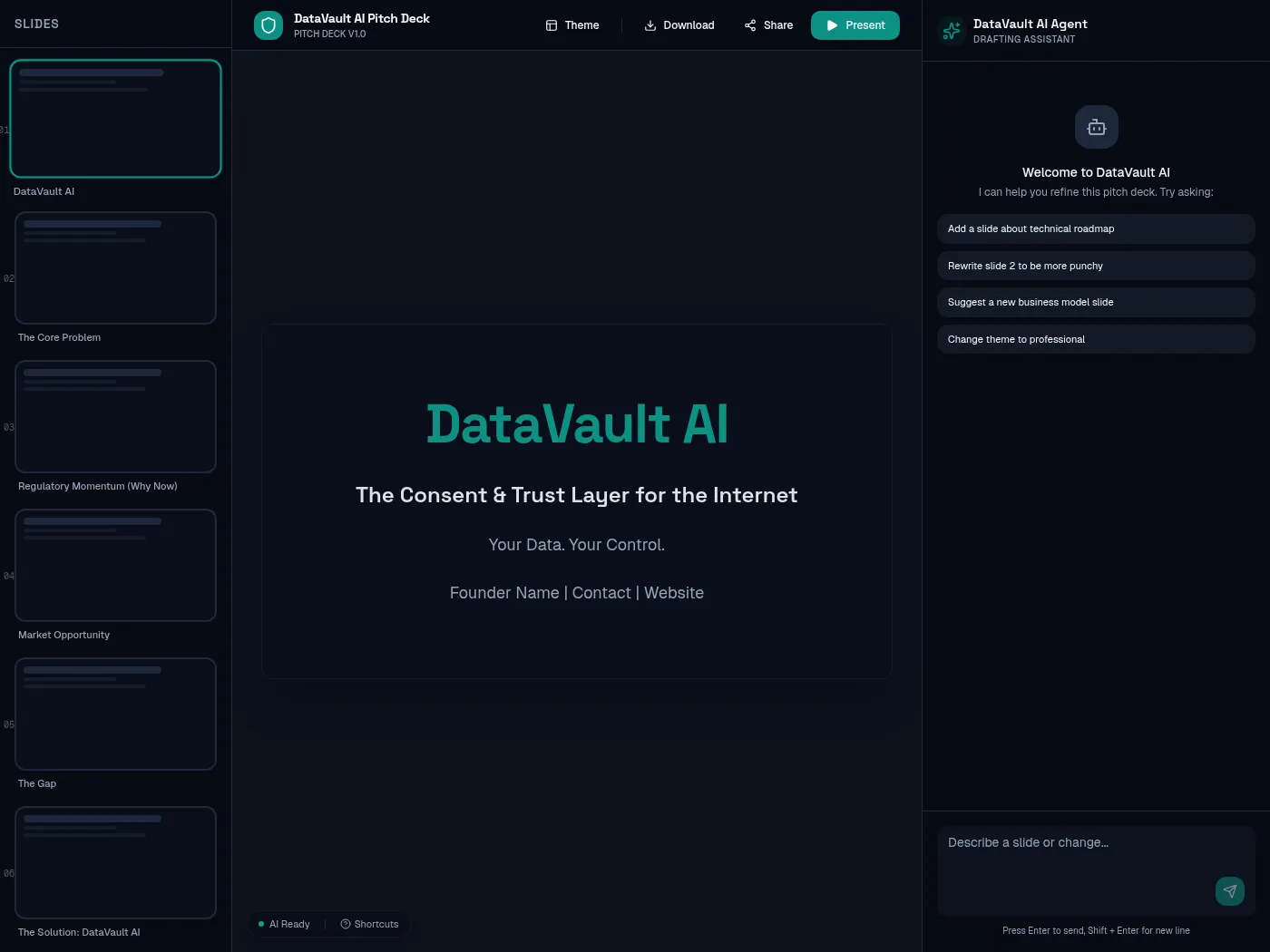 DataVault AI Pitchdeck