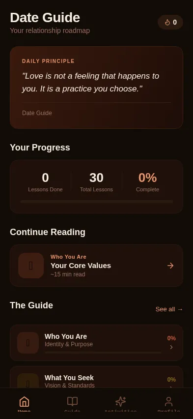 Date Guide App