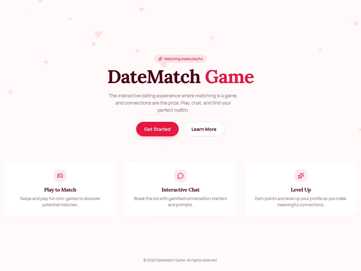 DateMatch Game