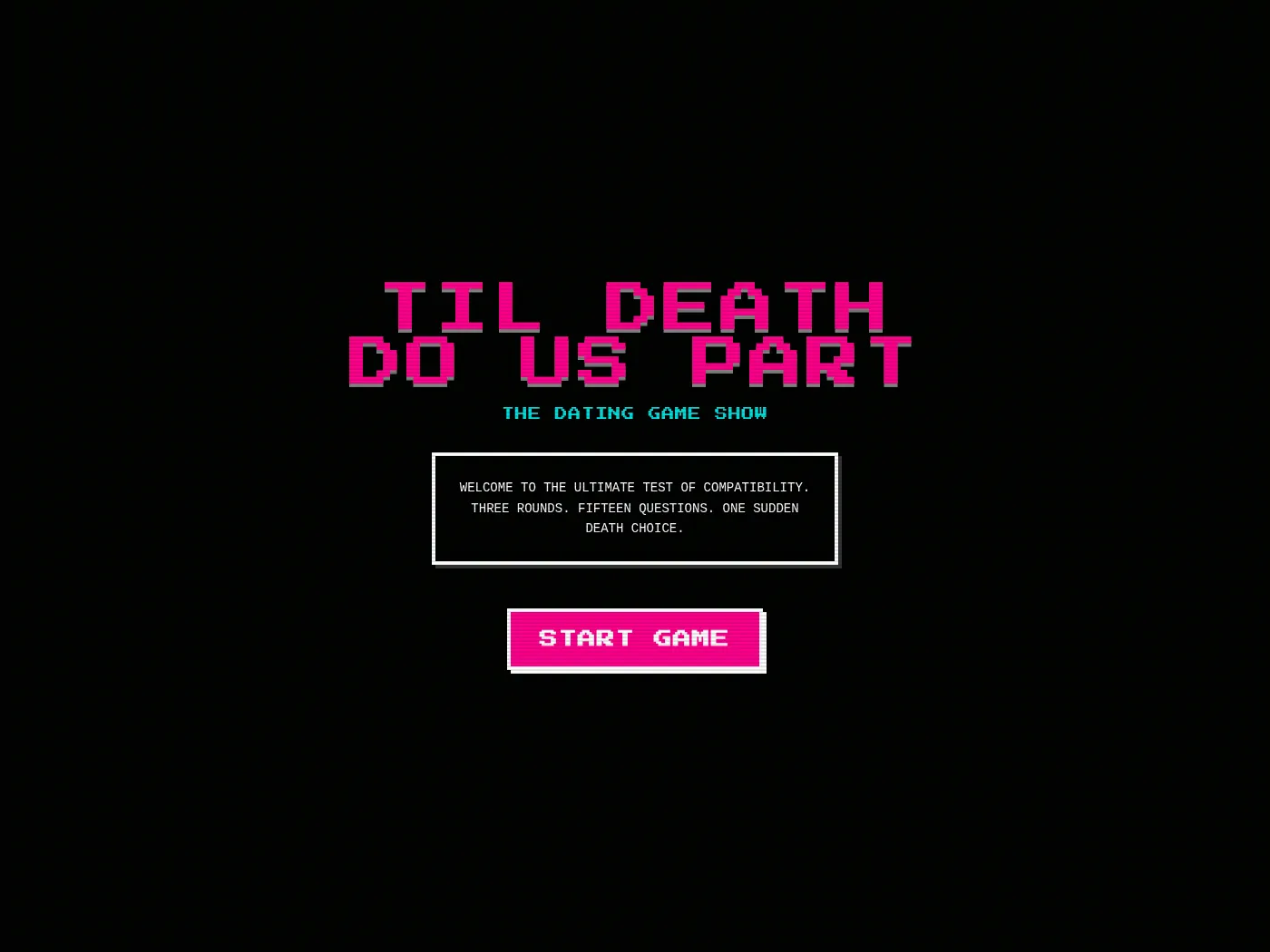 Til Death Dating Game