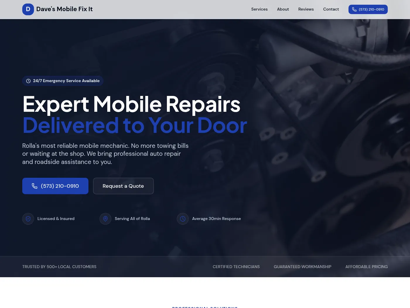 Dave's Mobile Fix It Site