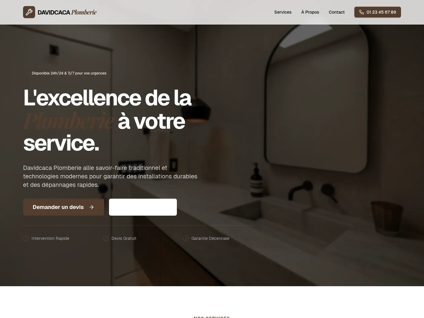Davidcaca Plumbing Site