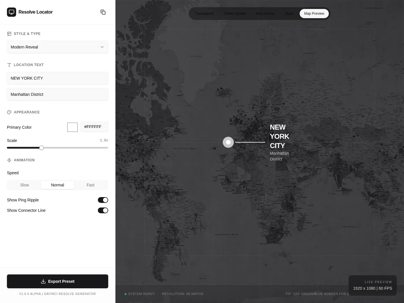 Animated Locator for Davinci