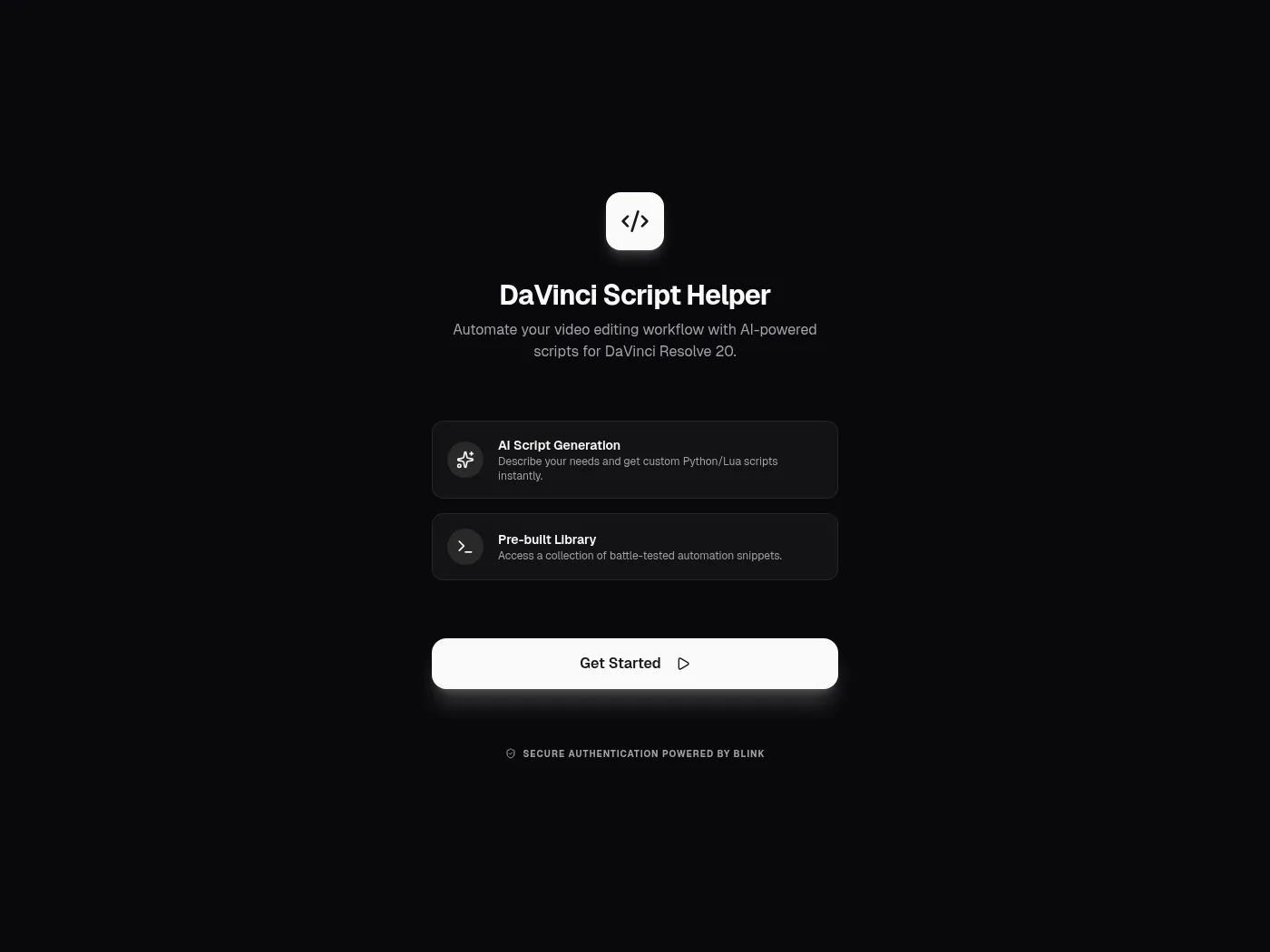 DaVinci Script Helper