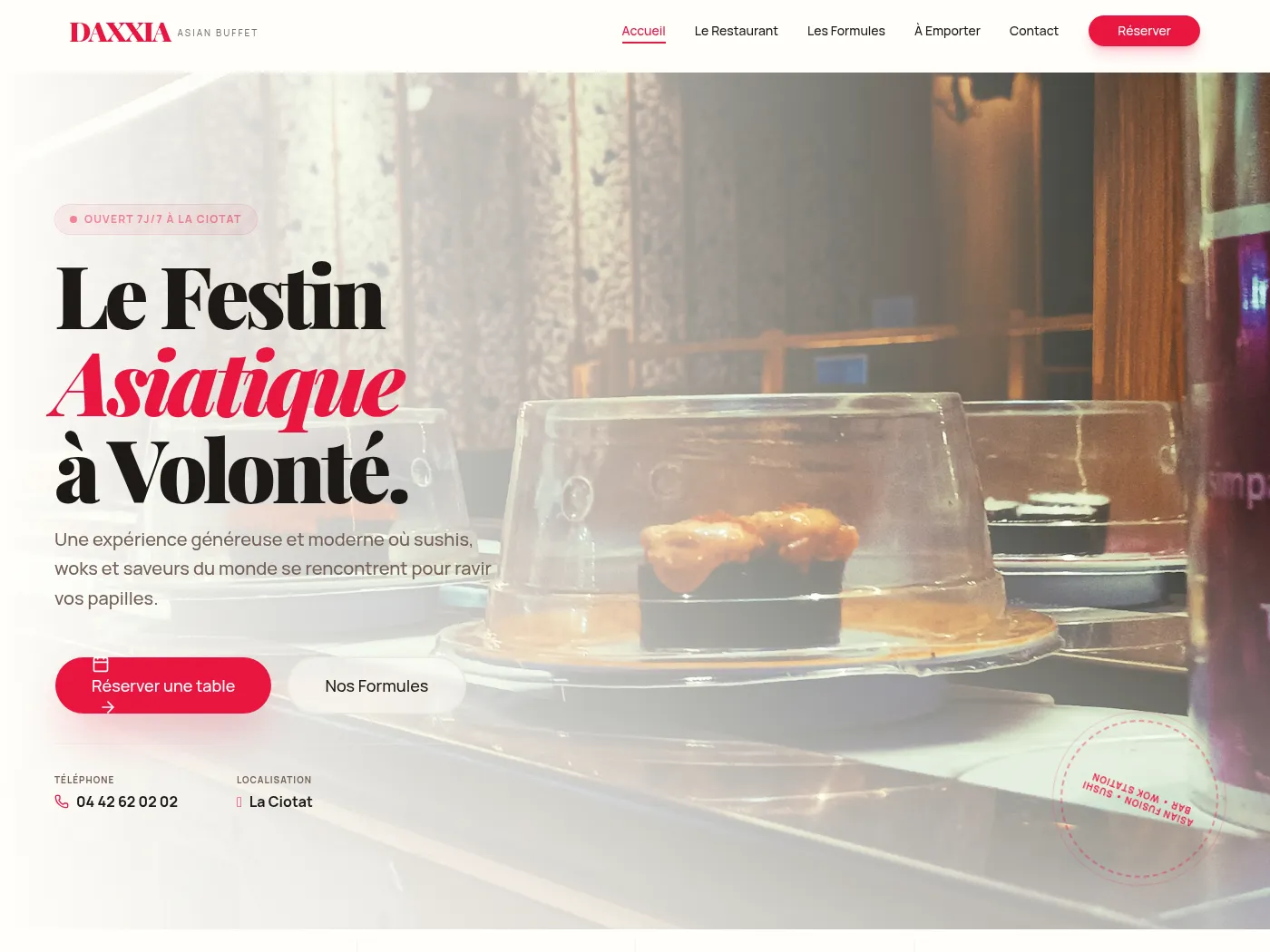 DAXXIA Next-Gen Buffet Site