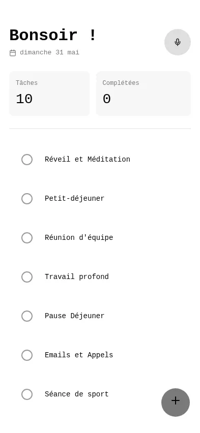 Day Planner Voice App