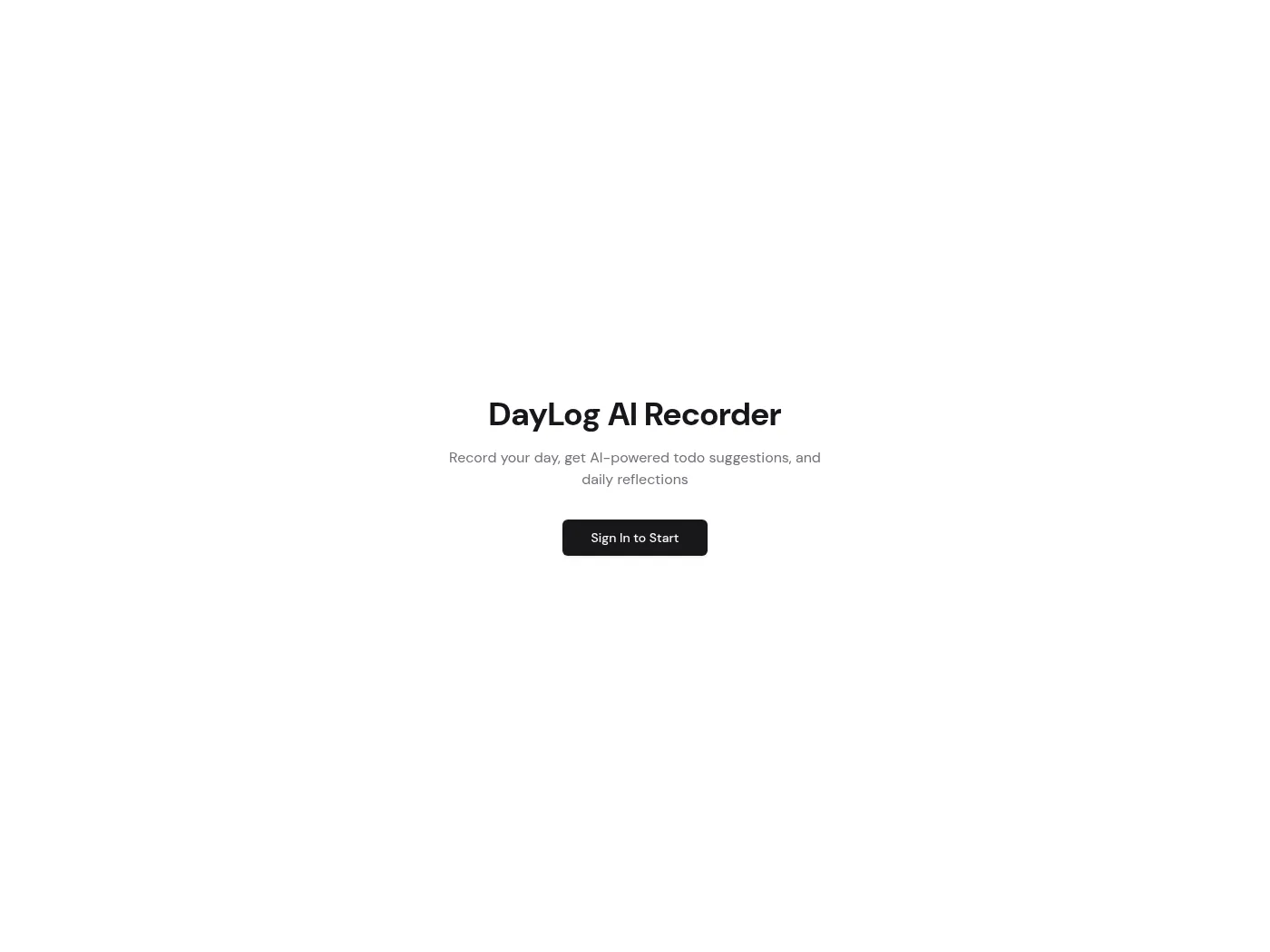 DayLog AI Recorder