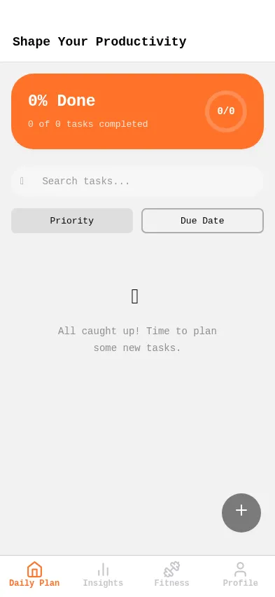 DayPlan Stats App