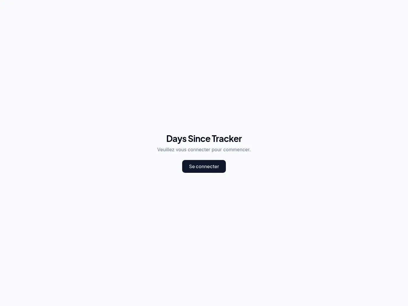 Days Since Tracker