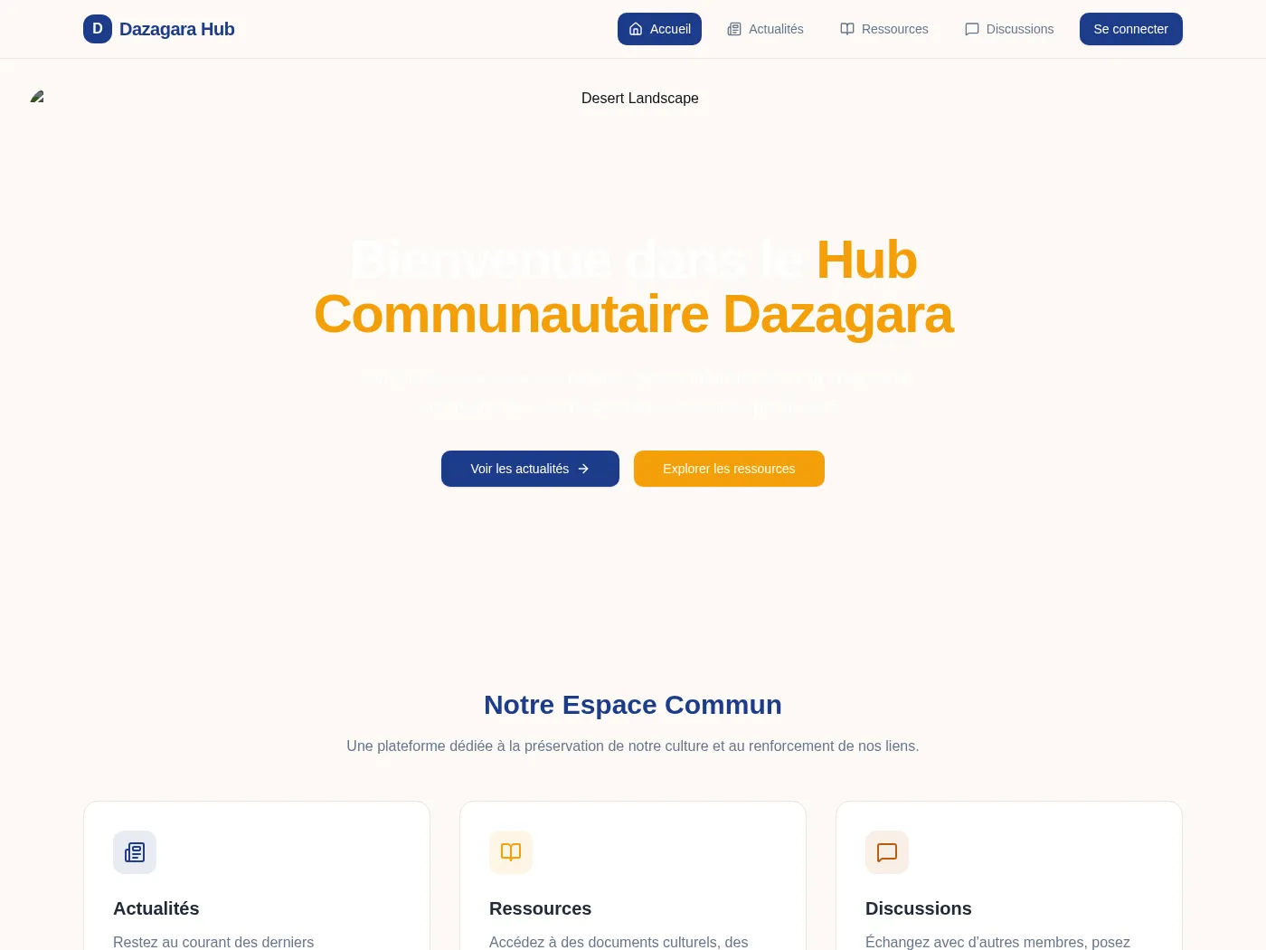 Dazagara Community Hub
