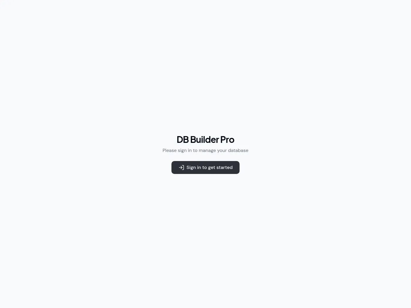 DB Builder Pro
