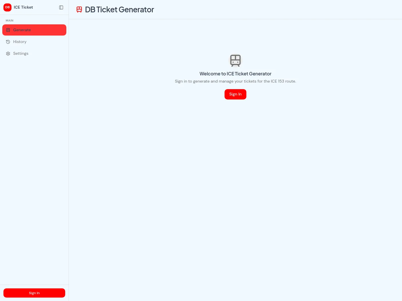 ICE Ticket QR Generator