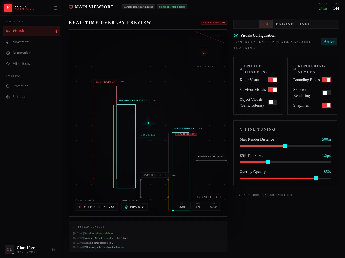 DBD Cheat Dashboard