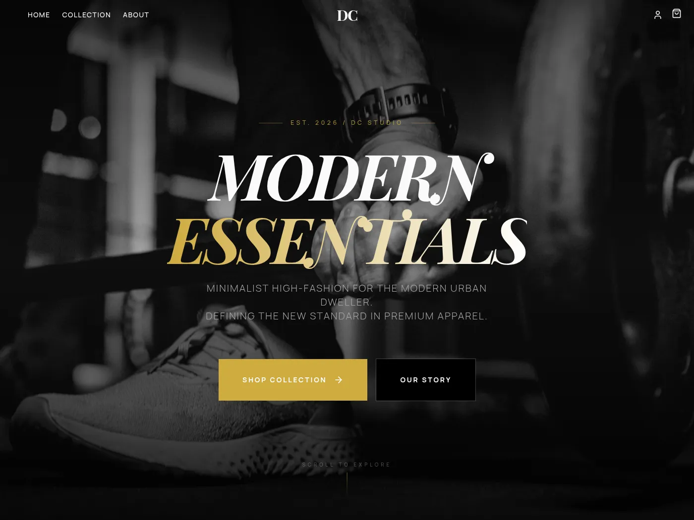 DC Clothing Website
