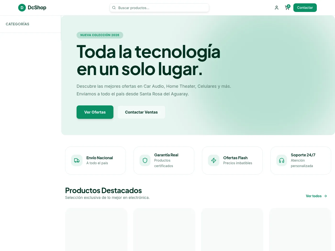 DcShop eCommerce Clone