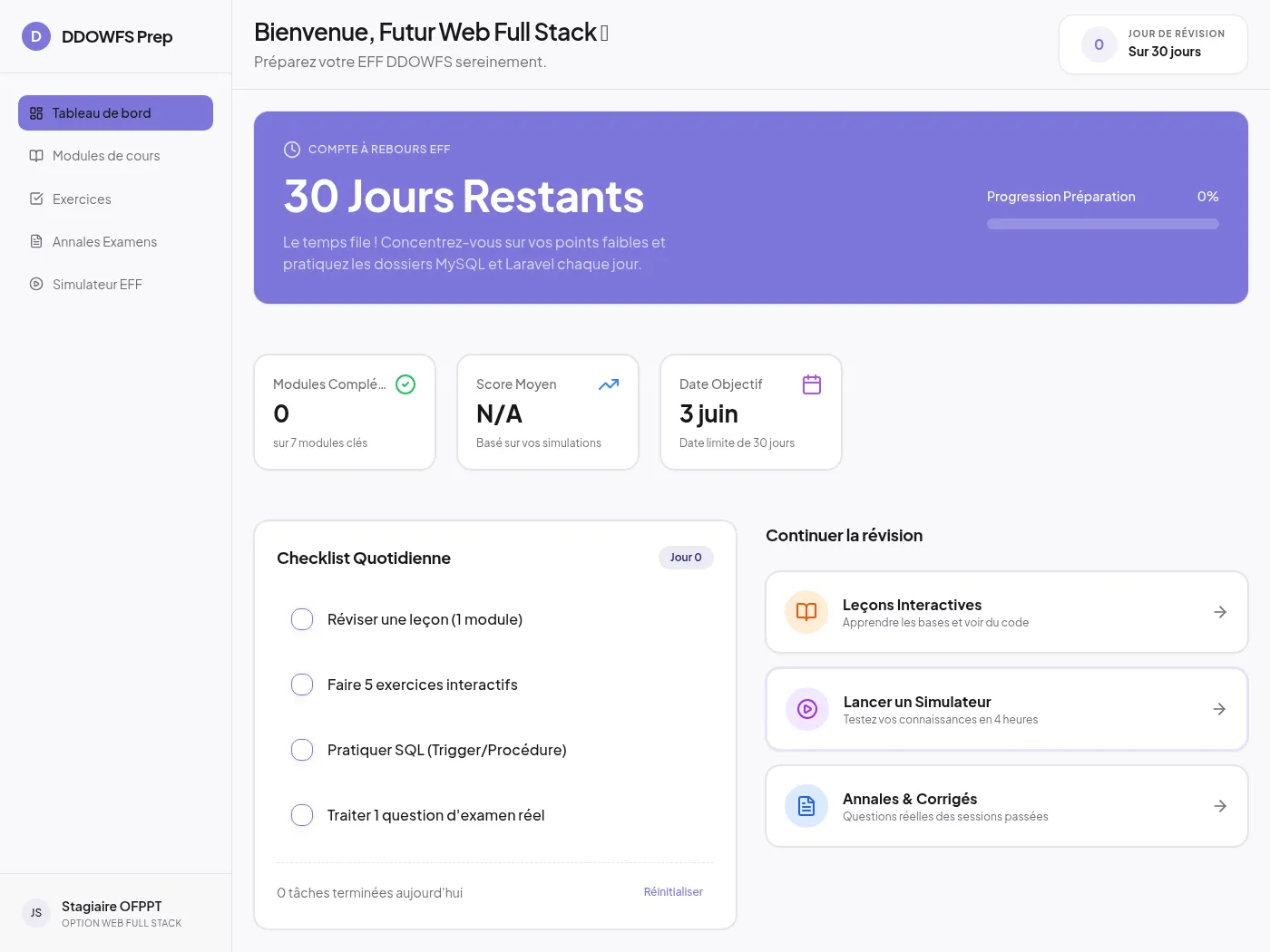 DDOWFS Exam Prep Platform