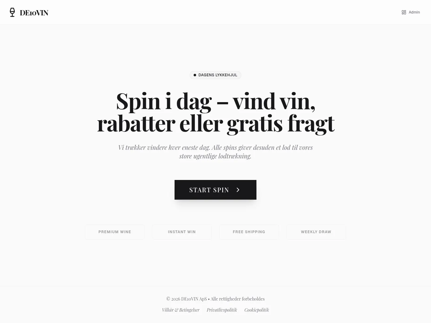 DE10VIN Spin & Win