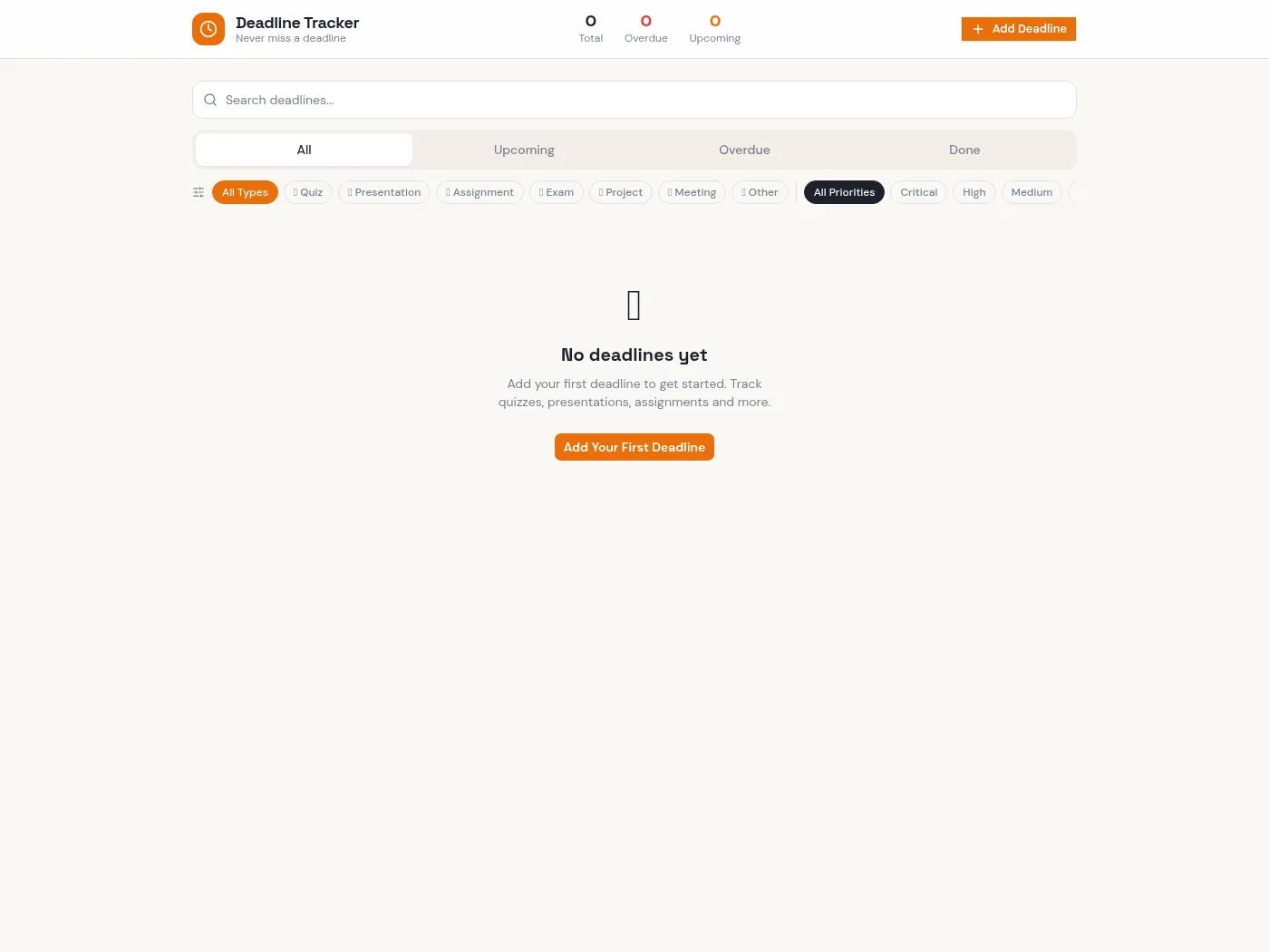 Deadline Tracker Pro