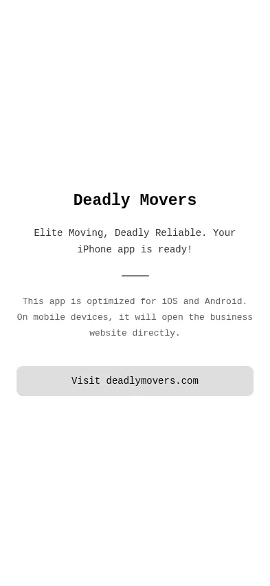 Deadly Movers App