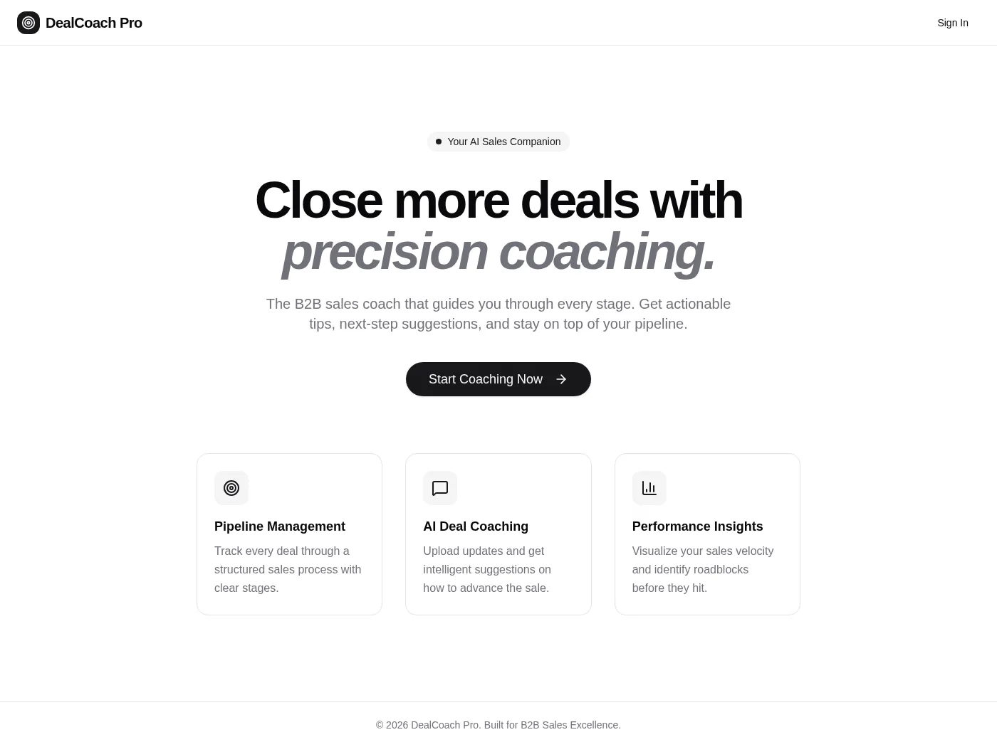 DealCoach Pro