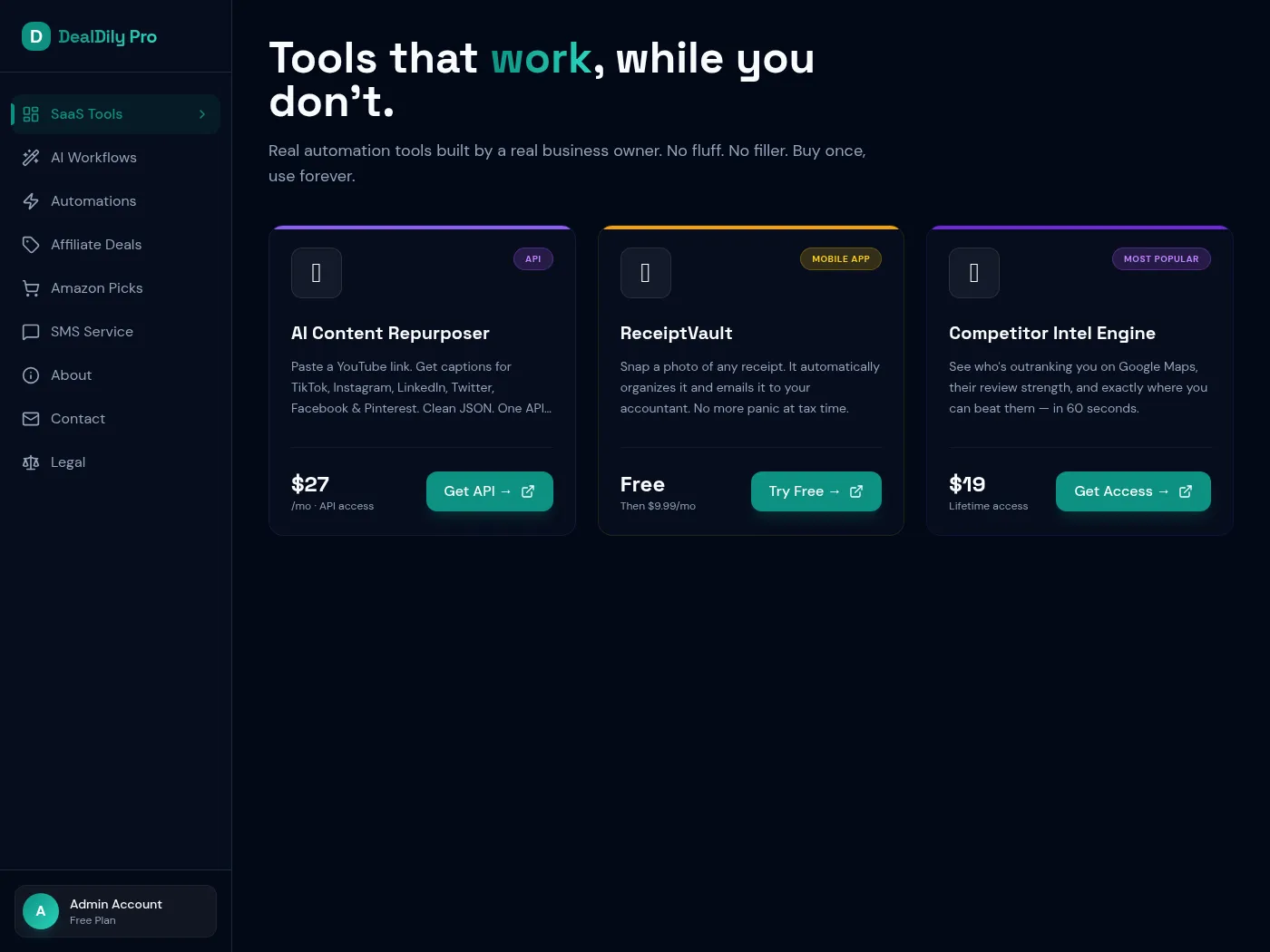 DealDily Pro Affiliate Hub
