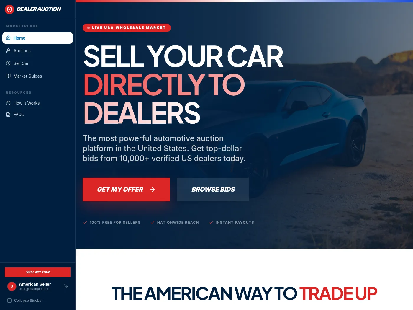 Dealer Auction Web Platform
