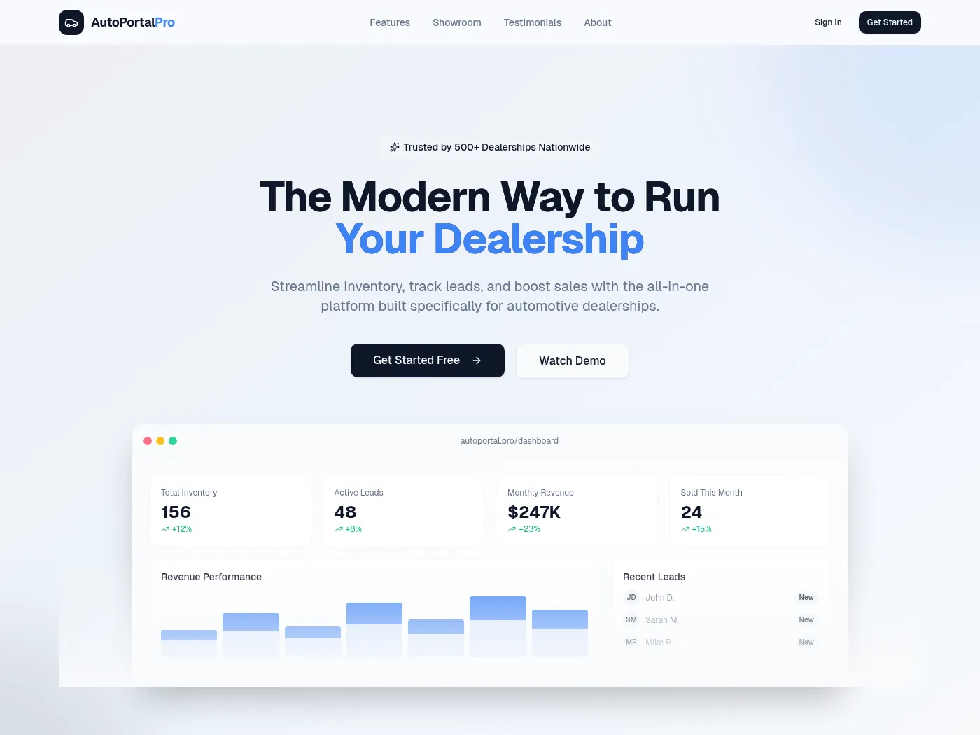 Dealership Portal Pro