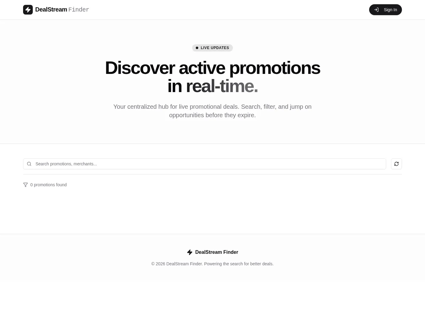 DealStream Finder