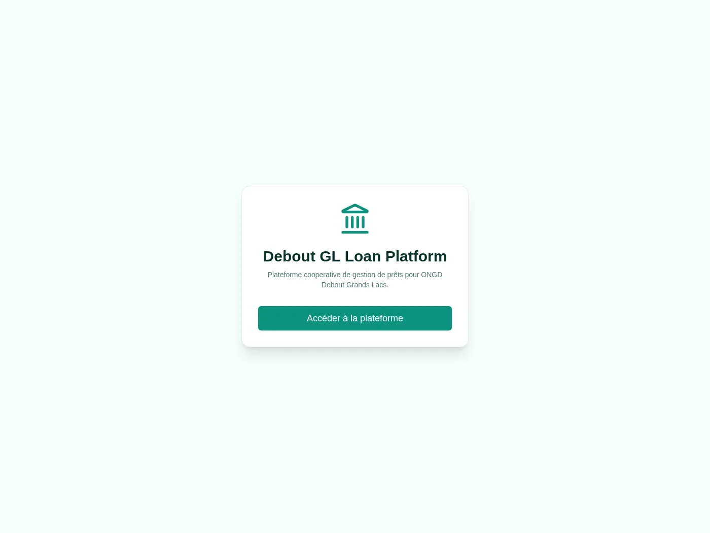 Debout GL Loan Platform