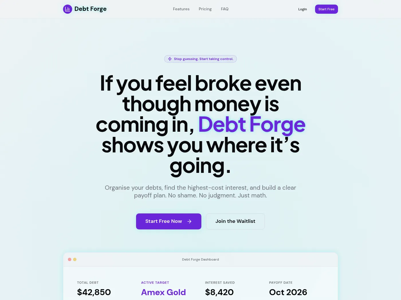 Debt Forge SaaS App