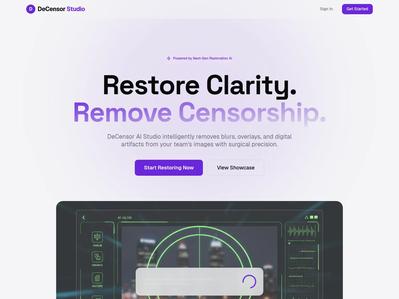 DeCensor AI Studio