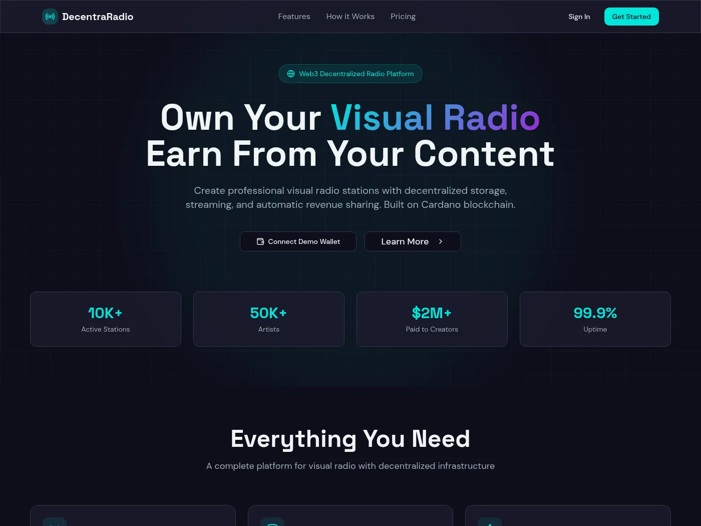 Decentralized Visual Radio