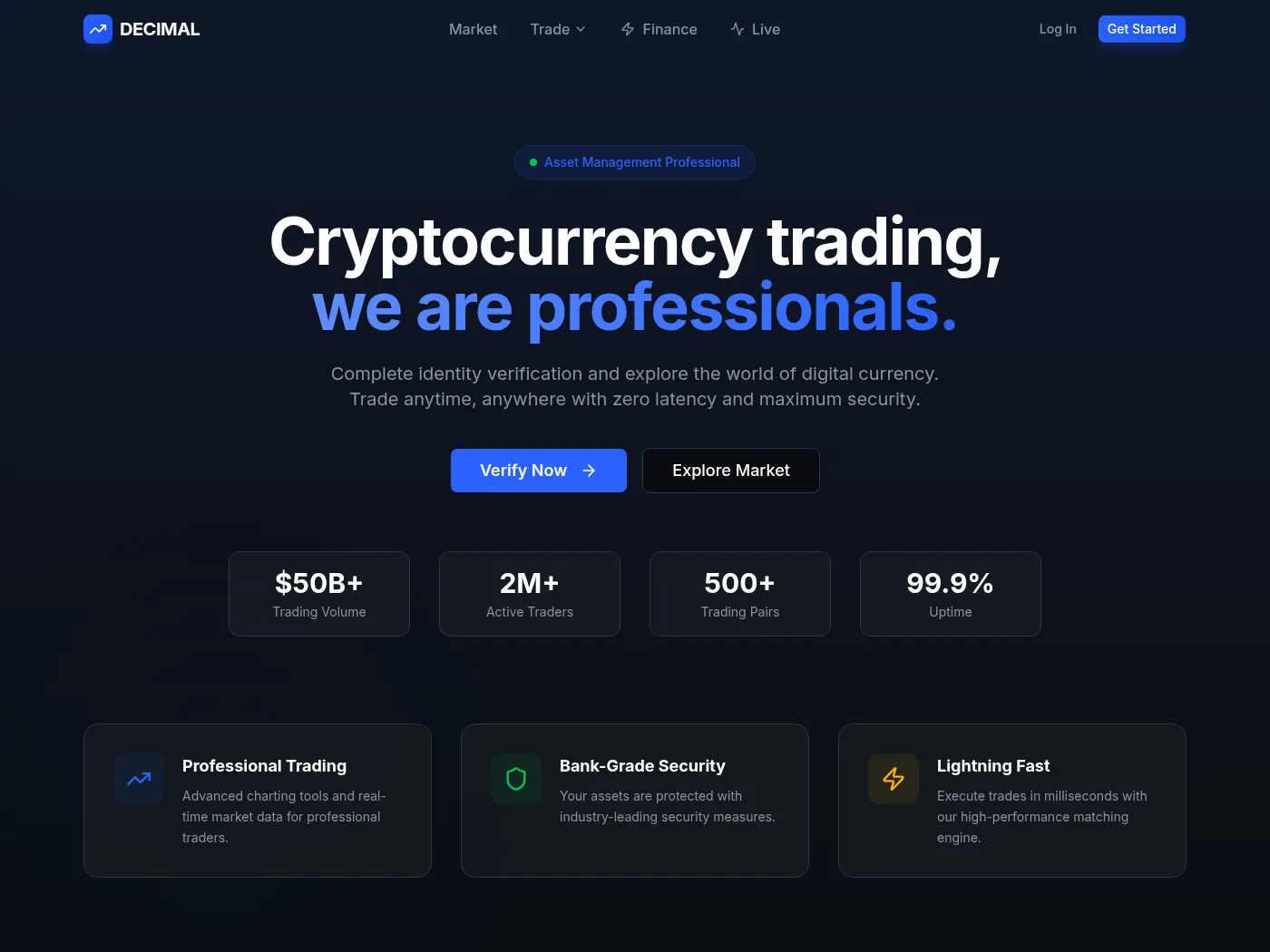 Decimal Trades Clone Pro