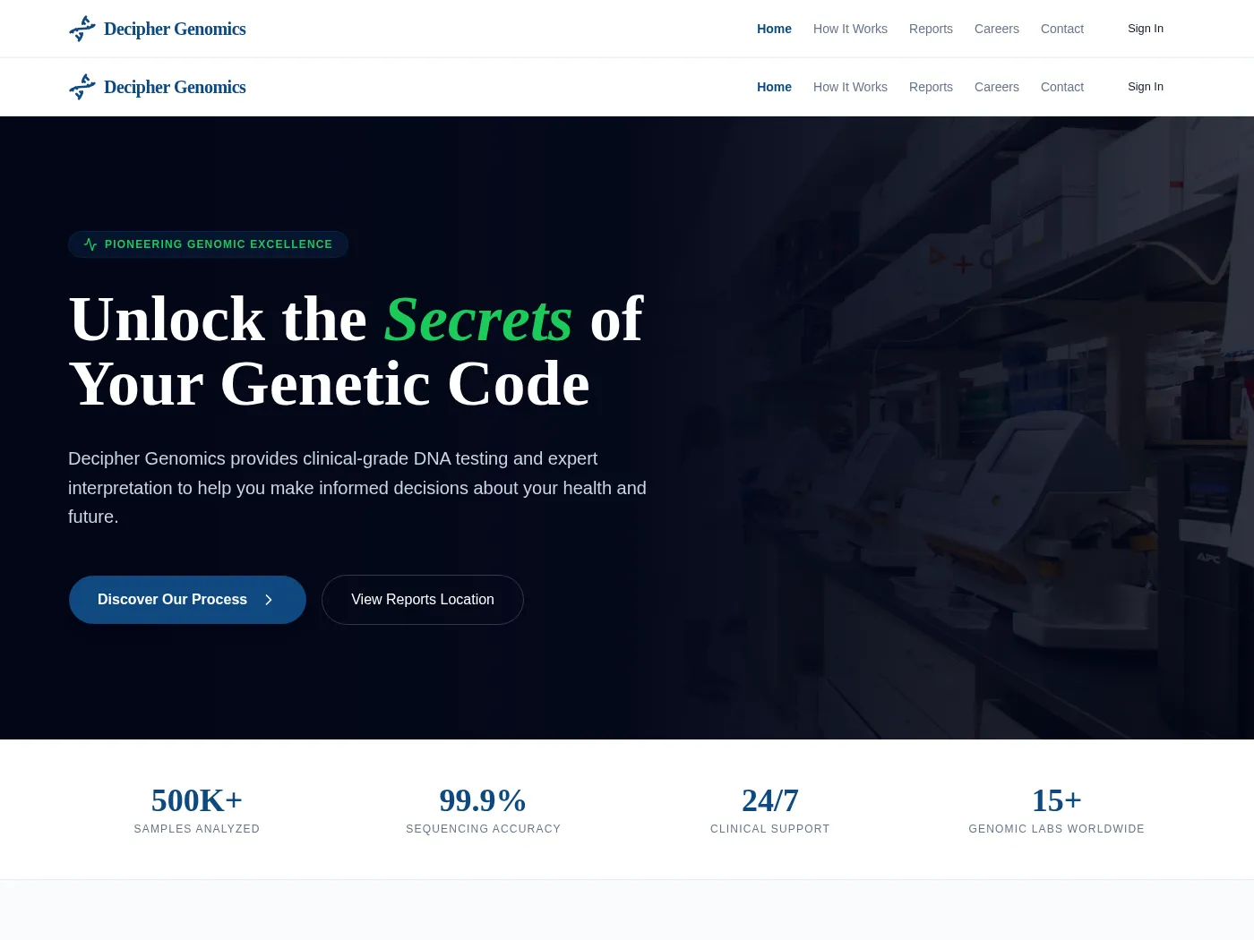 Decipher Genomics Portal