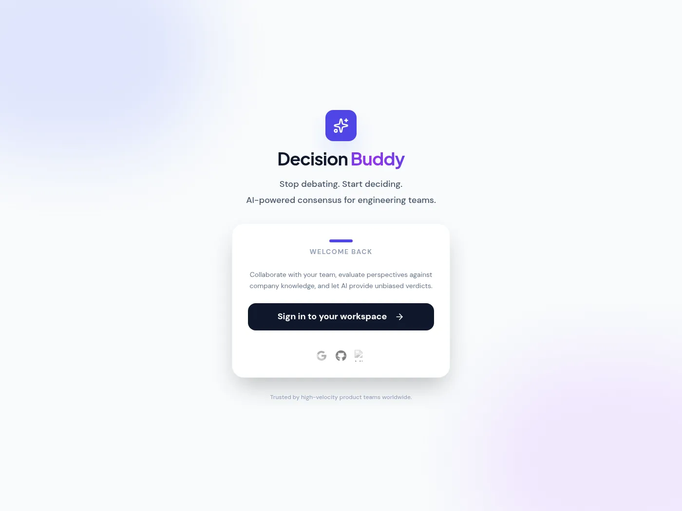 Decision Buddy SaaS