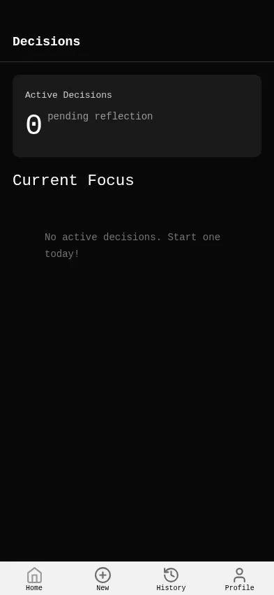 Decision Micro-Journal