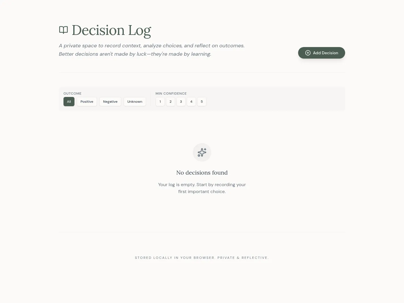 Decision Log