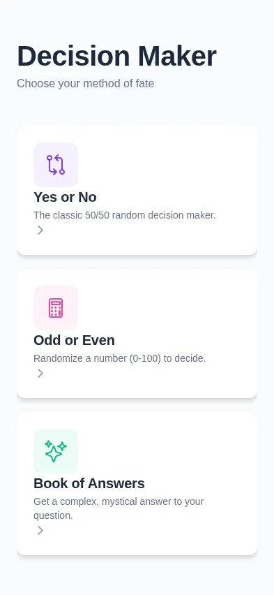 Decision Maker Mobile