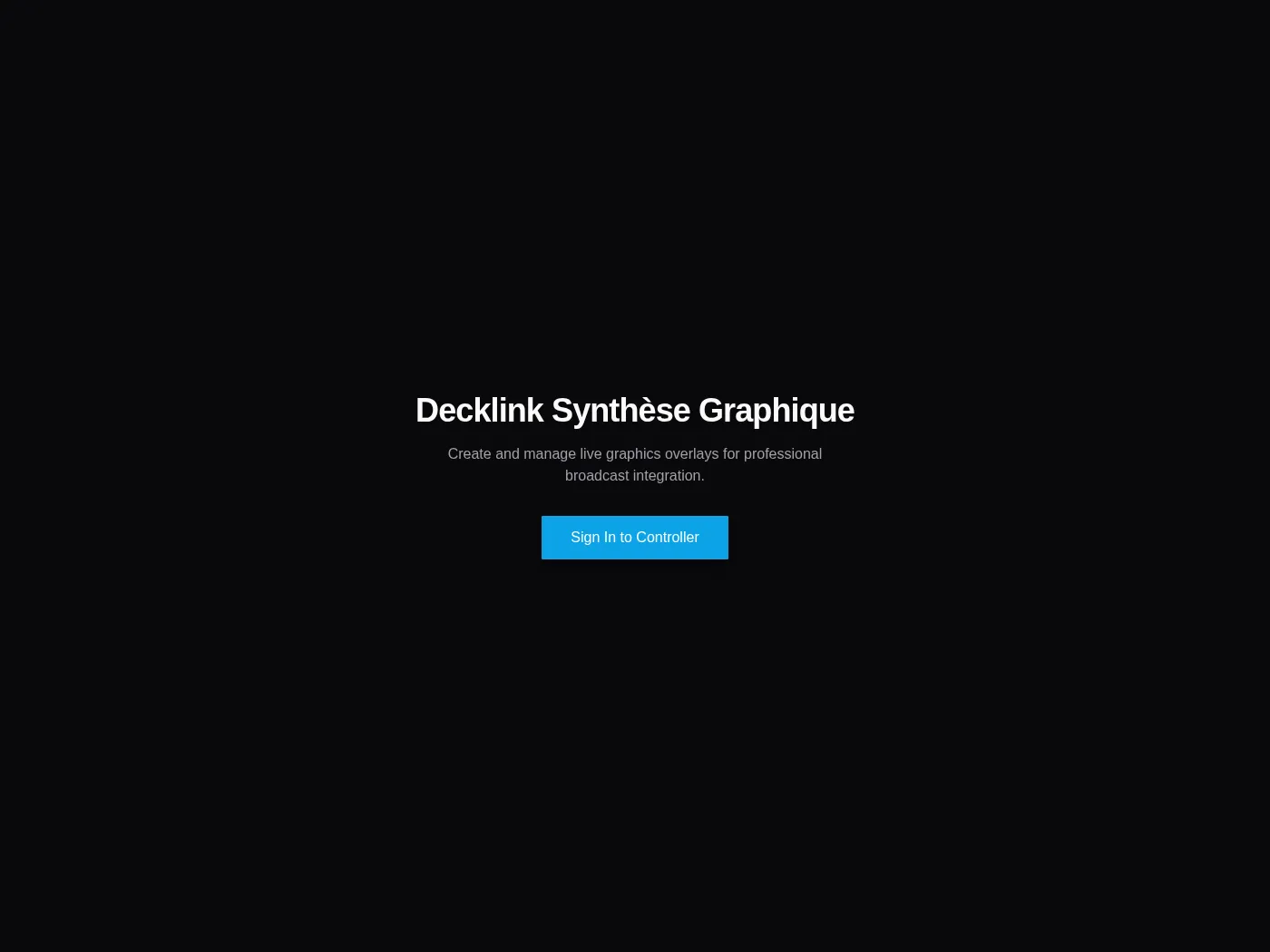 Decklink Synthèse Graphique