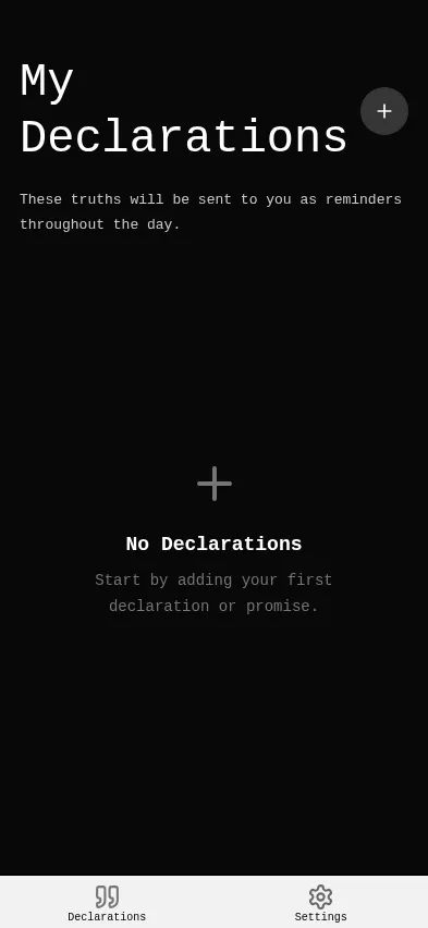 Declarations Reminder