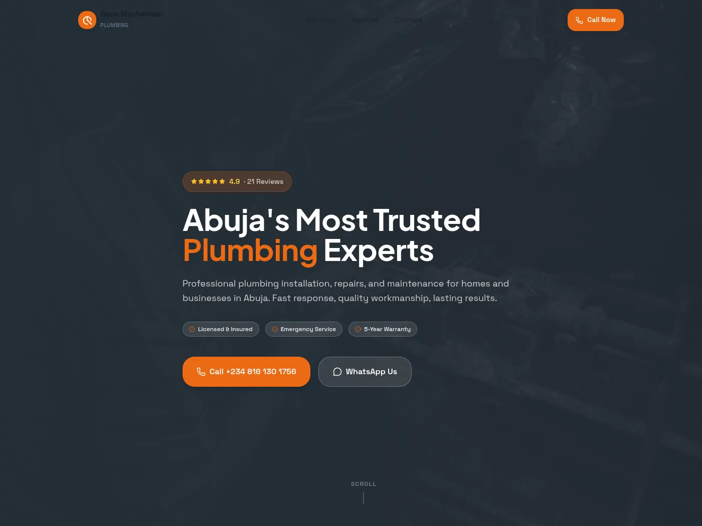 Deco Mechanical Plumbing Site