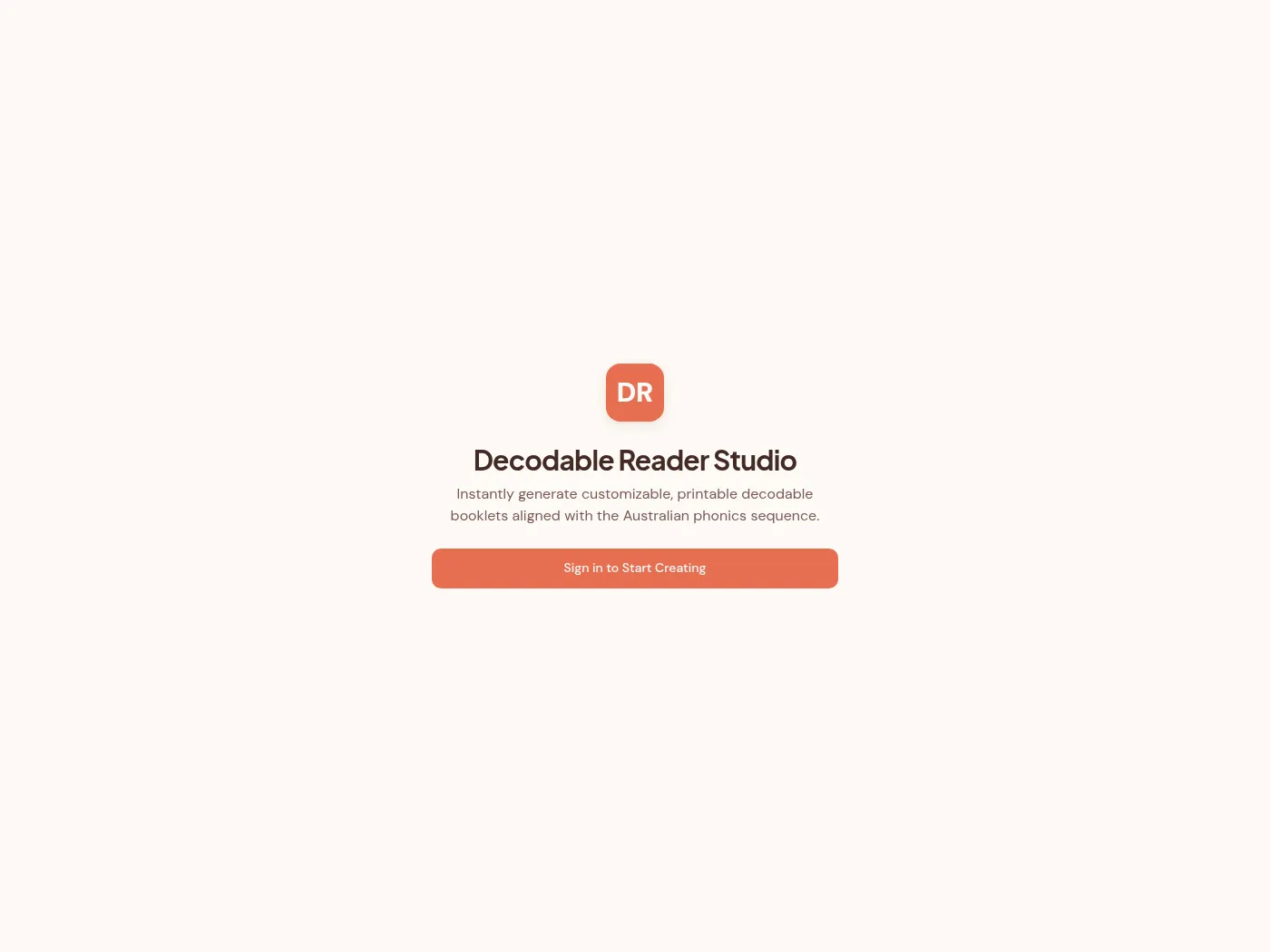 Decodable Reader Studio