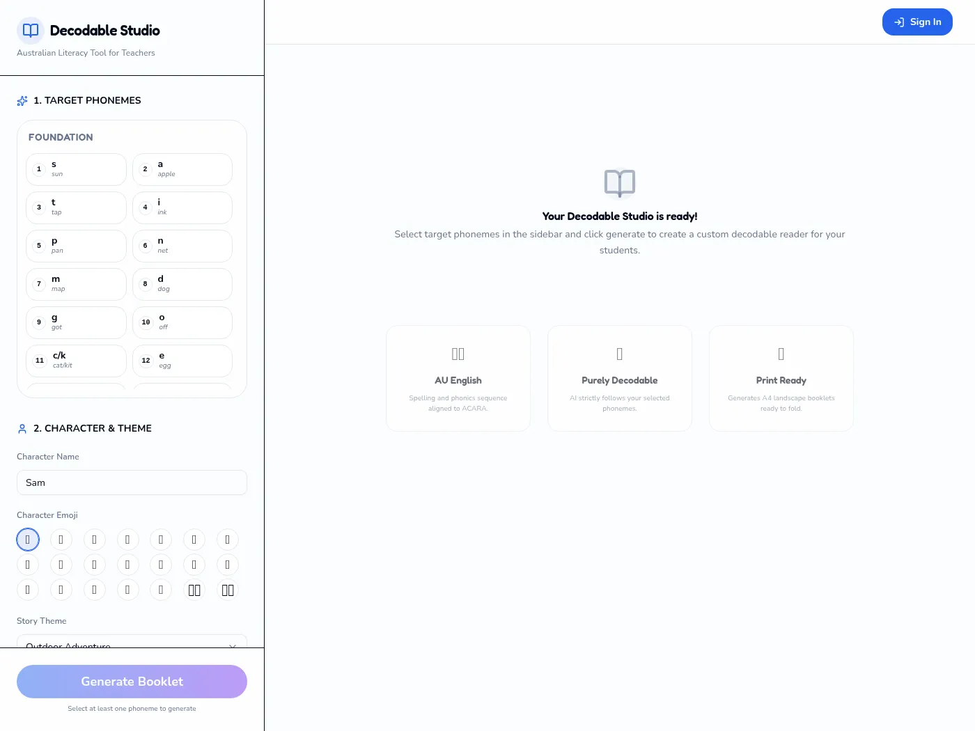 Decodable Reader Studio