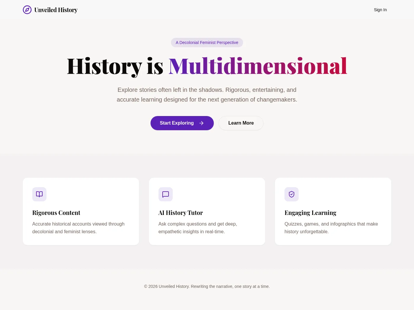 Decolonial History AI